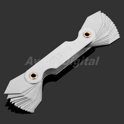 Radius Gauge Gage Fillet Set R 0.3mm to 1.5mm Standard Blade Measuring ...