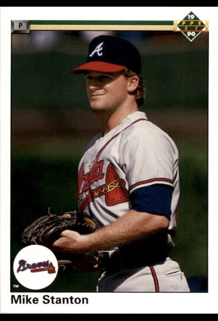 1990 Upper Deck Mike Stanton Rookie RC ATL Braves Pitcher MLB Baseball Card # 61 | eBay
