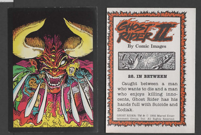 1992 Ghost Rider II Trading Card #28 In-Between Comic Images HIGH ...