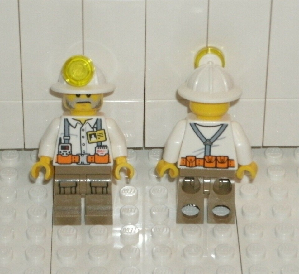 LEGO CITY NEW Male Mining Foreman 60184 Minifigure Mining Team | eBay