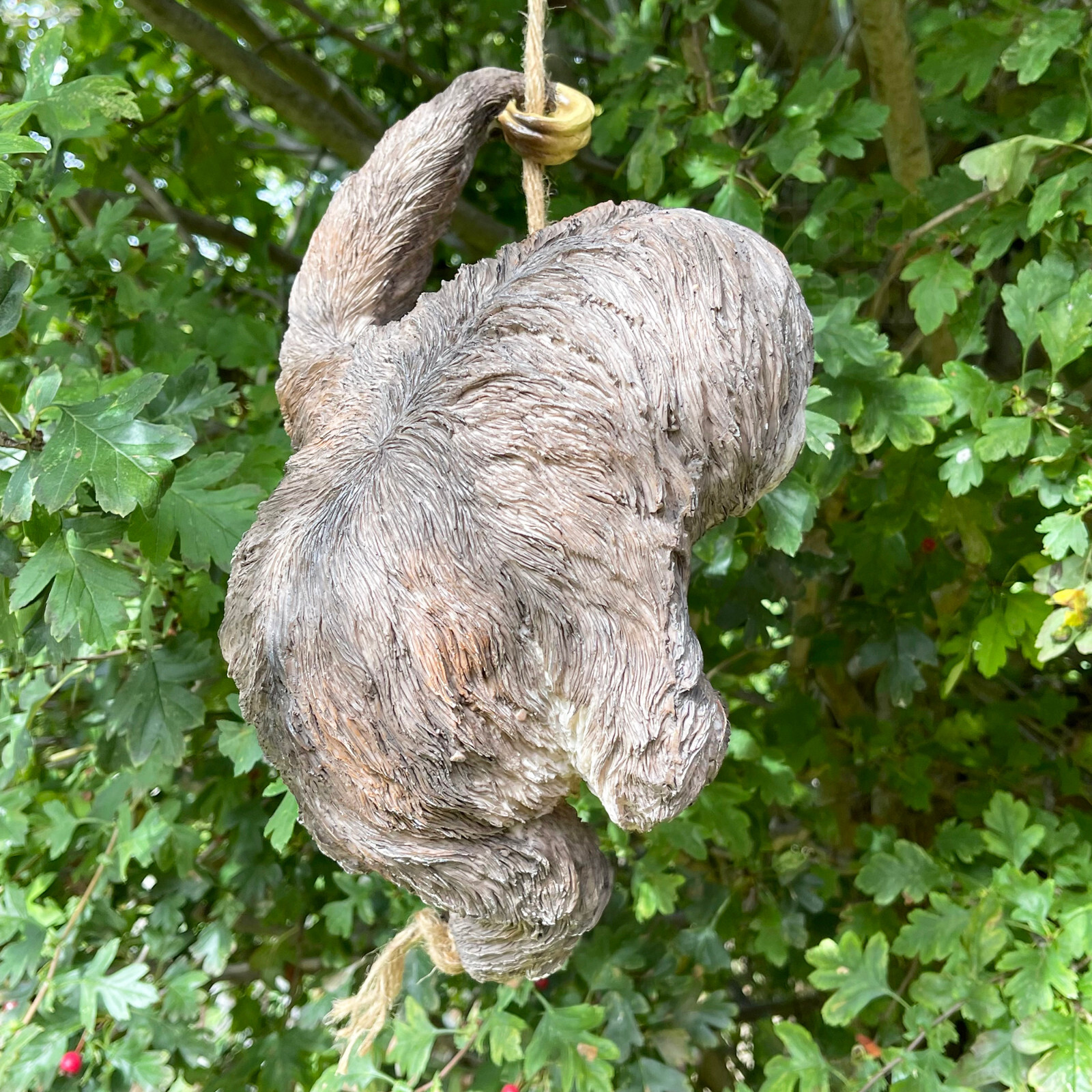 Hanging Sloth Sculpture Garden Tree Hanging Mounted Jungle Animal Decor ...