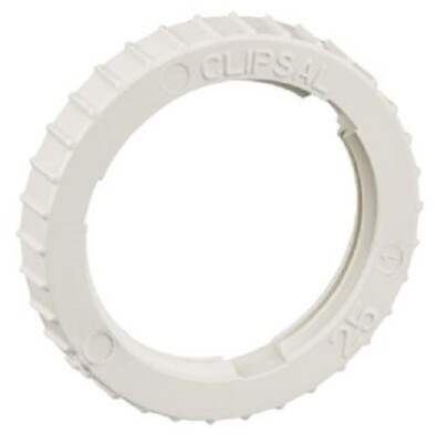 6x Clipsal RIGID PVC CONDUIT LOCK RINGS Metric Round GREY- 25mm Or 32mm ...