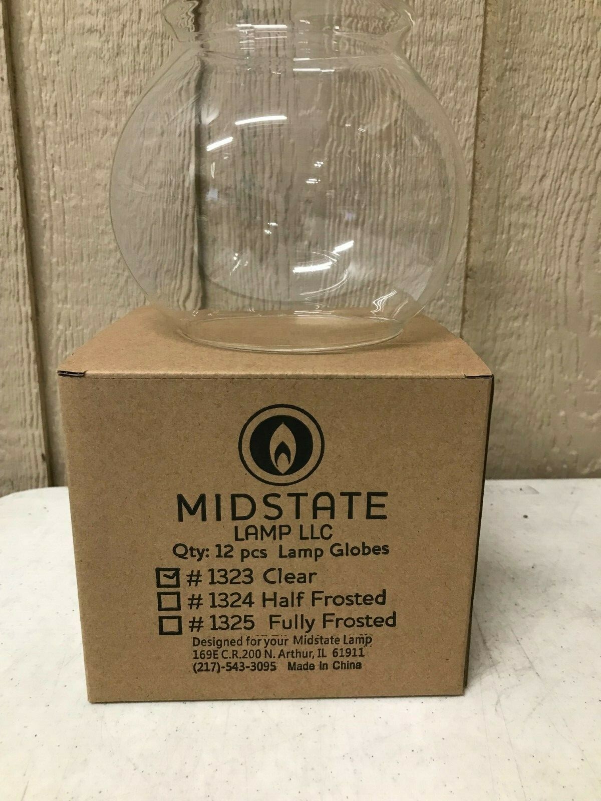 Clear Gas light globe #1323 For MidState Model 450 Indoor Gas Light | eBay