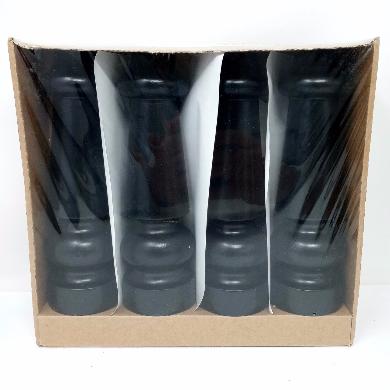 Ikea Brattvag 7 7/8" Black Wood Bed Furniture Leg Risers 4 Pc Set (603. ...