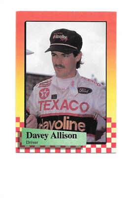 1989 MAXX Davey Allison #28 Auto Racing Card NASCAR | eBay
