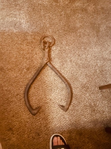 Vintage Large Log Ice Hook | eBay
