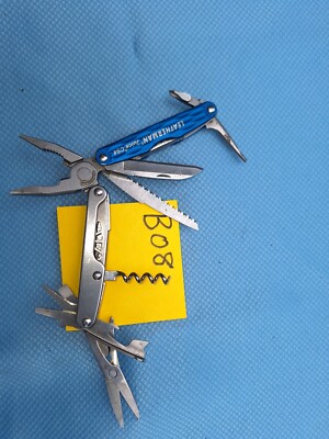 1 Leatherman BLUE CS4 JUICE Multi Tool FISHING Excellent LOT B08 | eBay