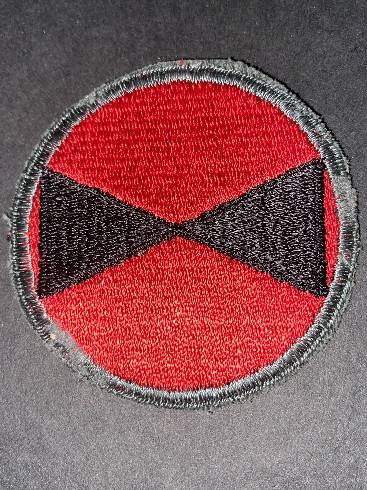 Vintage US Army Patch WWII Patch 7th Infantry Hourglass Division ...