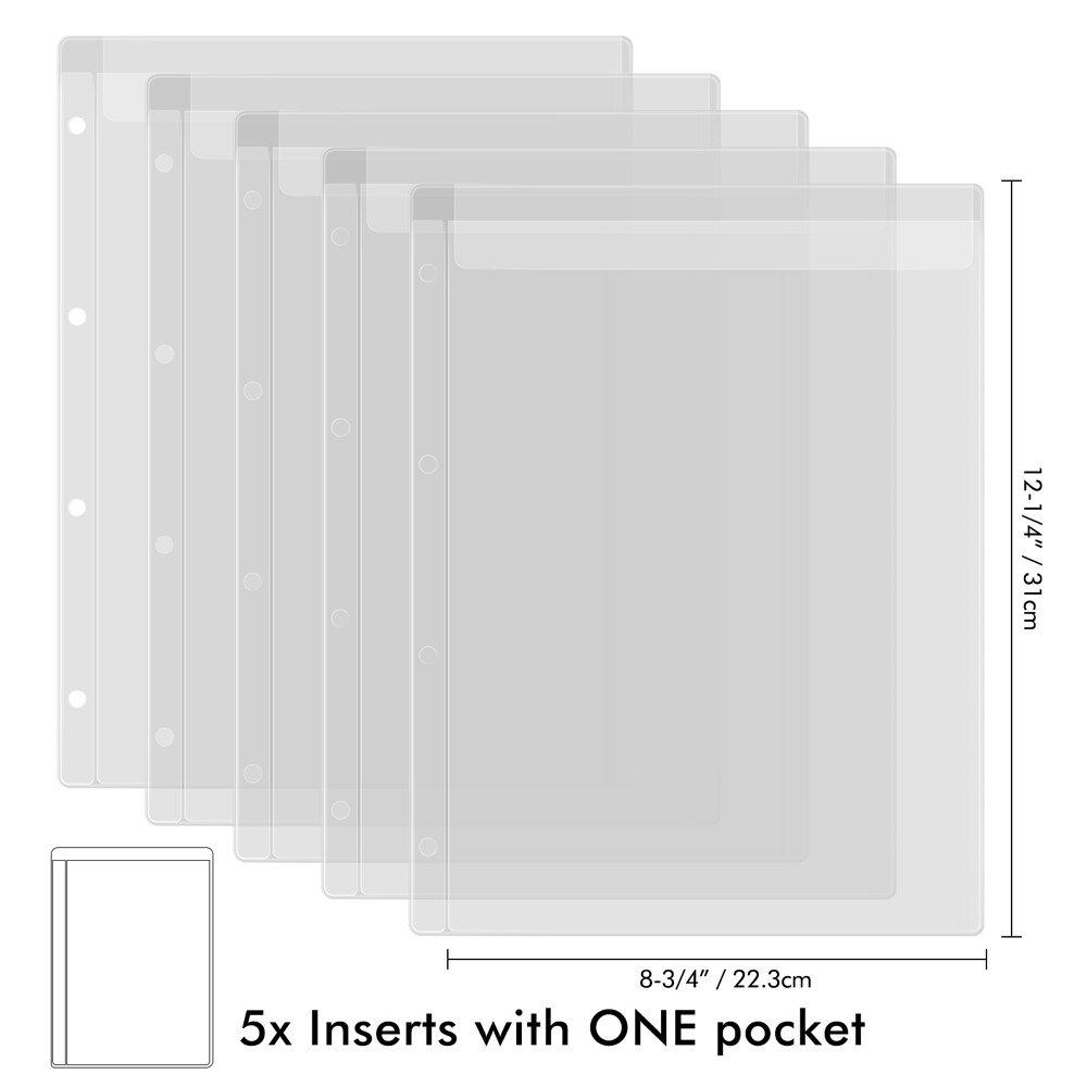 Clear Plastic Storage Folder File Pockets For Cutting Dies and Stamp ...