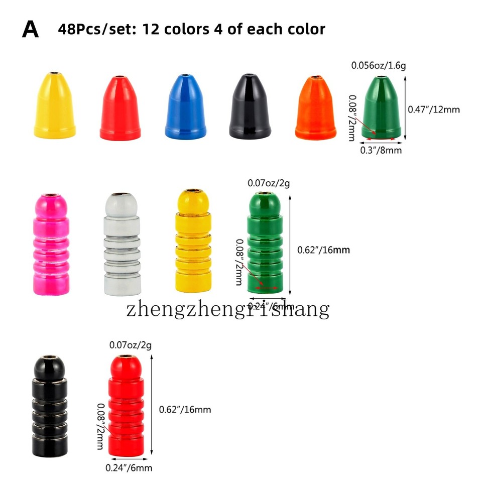 50Pcs Copper Fishing Spinner Lure Bodies Kit Inline Spinnerbait Making ...