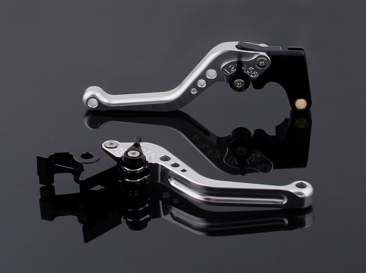 Short Brake Clutch Levers For Yamaha YZF R6 05-14 YZF R1 04-08 R6S ...