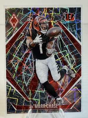 2024 Panini Phoenix Ja'Marr Chase Jamarr Silver Holo Lazer Prizm SP #72 ...