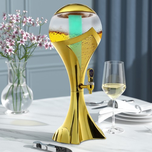 3L Sphere Wine Dispenser with LED Light and Ice Tube for Parties | eBay