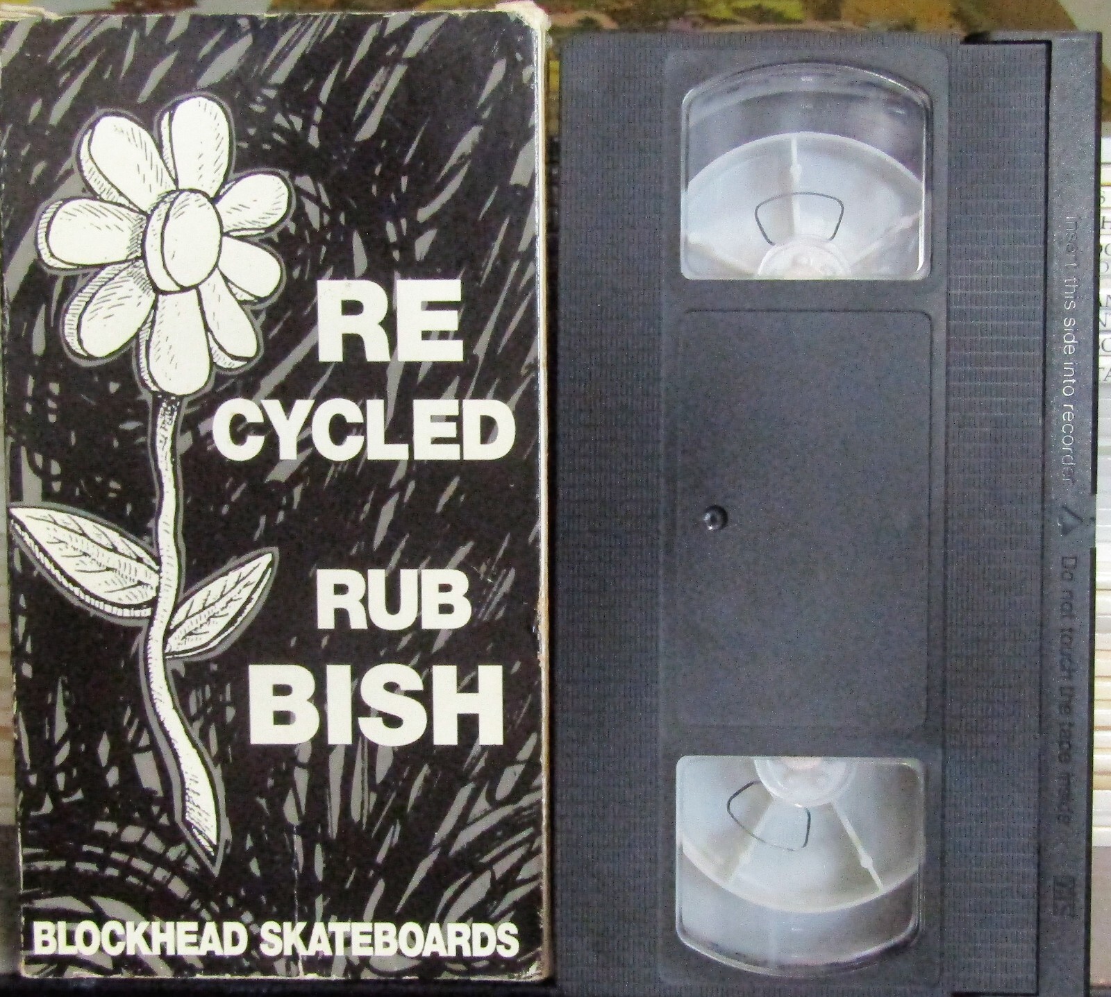 RARE CLASSIC SKATEBOARDING VHS TAPE RE CYCLED RUB BISH BLOCKHEAD ...