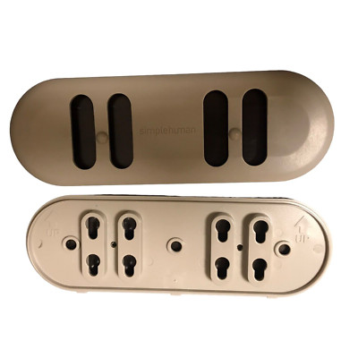 SIMPLE HUMAN Gray Plastic Wall Plate Bathroom Wall-Mount Face Plate | eBay