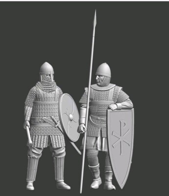 Medieval Byzantine Guards 1/16th Resin Printed Model | eBay