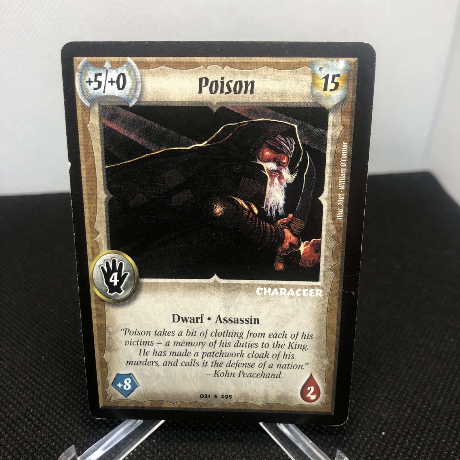 POISON / Dwarf / Warlord CCG Saga of the Storm / Rogue Assassin / Rare ...