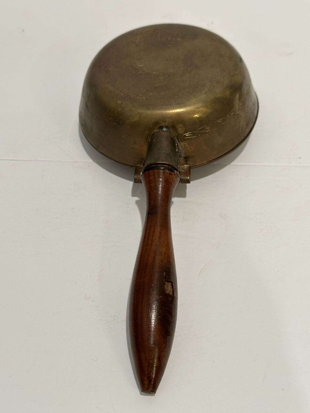 Vintage Brass Lidded Ashtray/Silent Butler/Crumb Catcher With Wood ...