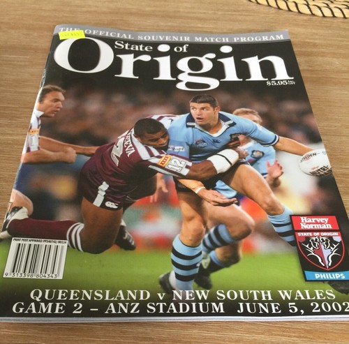 NRL Big League State Of Origin 2002 Game 2 Queensland V NSW | eBay ...