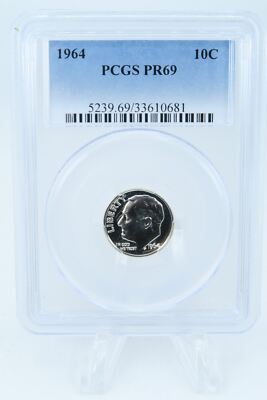 1964-P PCGS PR69 Roosevelt Dime Proof 10C | eBay