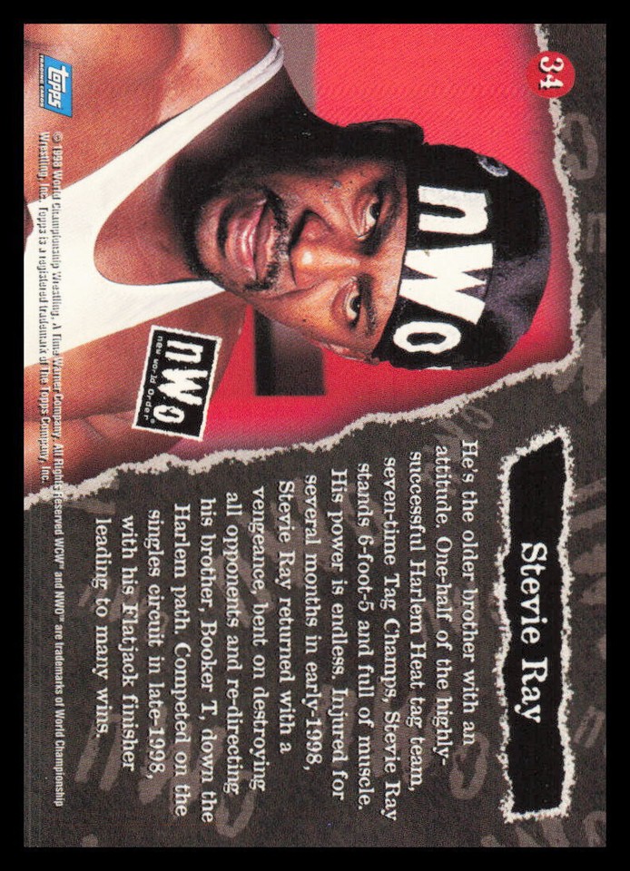 Stevie Ray - Topps 1998 WCW NWO Wrestling Card #34 | eBay