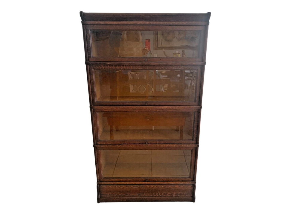 Vintage Macey Furniture 4 Stack Lawyer's Bookcase With Graduated ...