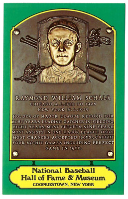 RAY SCHALK 1979 Dexter Press HOF Plaque post card (ex-mt) | eBay