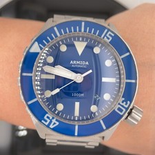 Armida A1 1000M Diver Swiss ETA 2824-2 Automatic High Dome Sapphire 45 ...