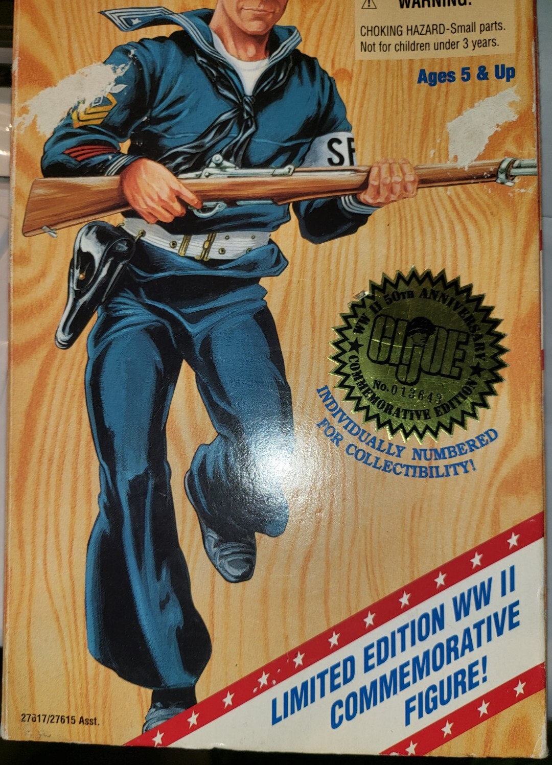 Gi Joe 1996 Hasbro Action Sailor WWII 50th 12 in Figure Limited Edition ...
