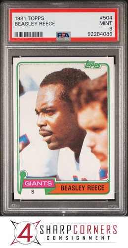 1981 TOPPS #504 BEASLEY REECE GIANTS PSA 9 F4078361-089 | eBay