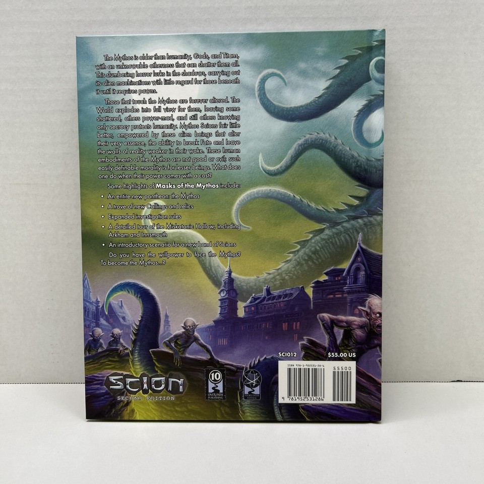 Scion RPG 2nd Edition: Masks of the Mythos Hardcover | eBay