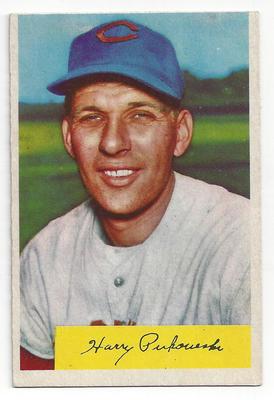 Vintage Harry Perkowski 1954 Bowman Baseball Card # 44 Reds | eBay