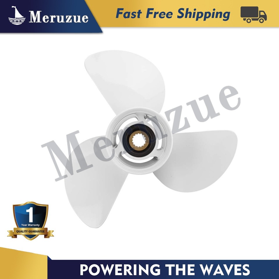 13 1/4 x 17 Aluminum Propeller for Yamaha T50 60 70 90 F90 115 F115 ...