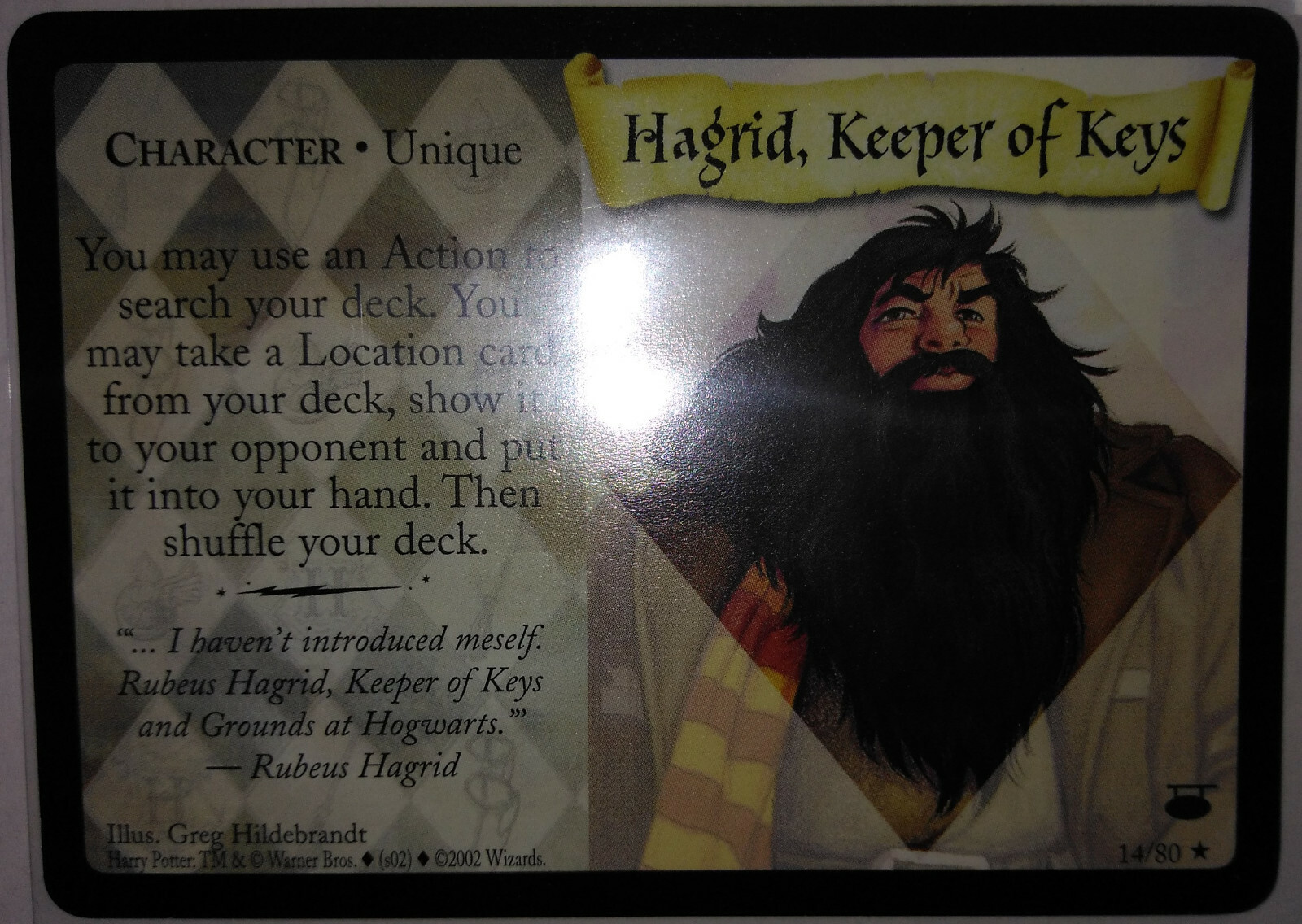 HARRY POTTER DIAGON ALLEY TCG CCG Hagrid, Keeper of Keys 014 REG FOIL ...