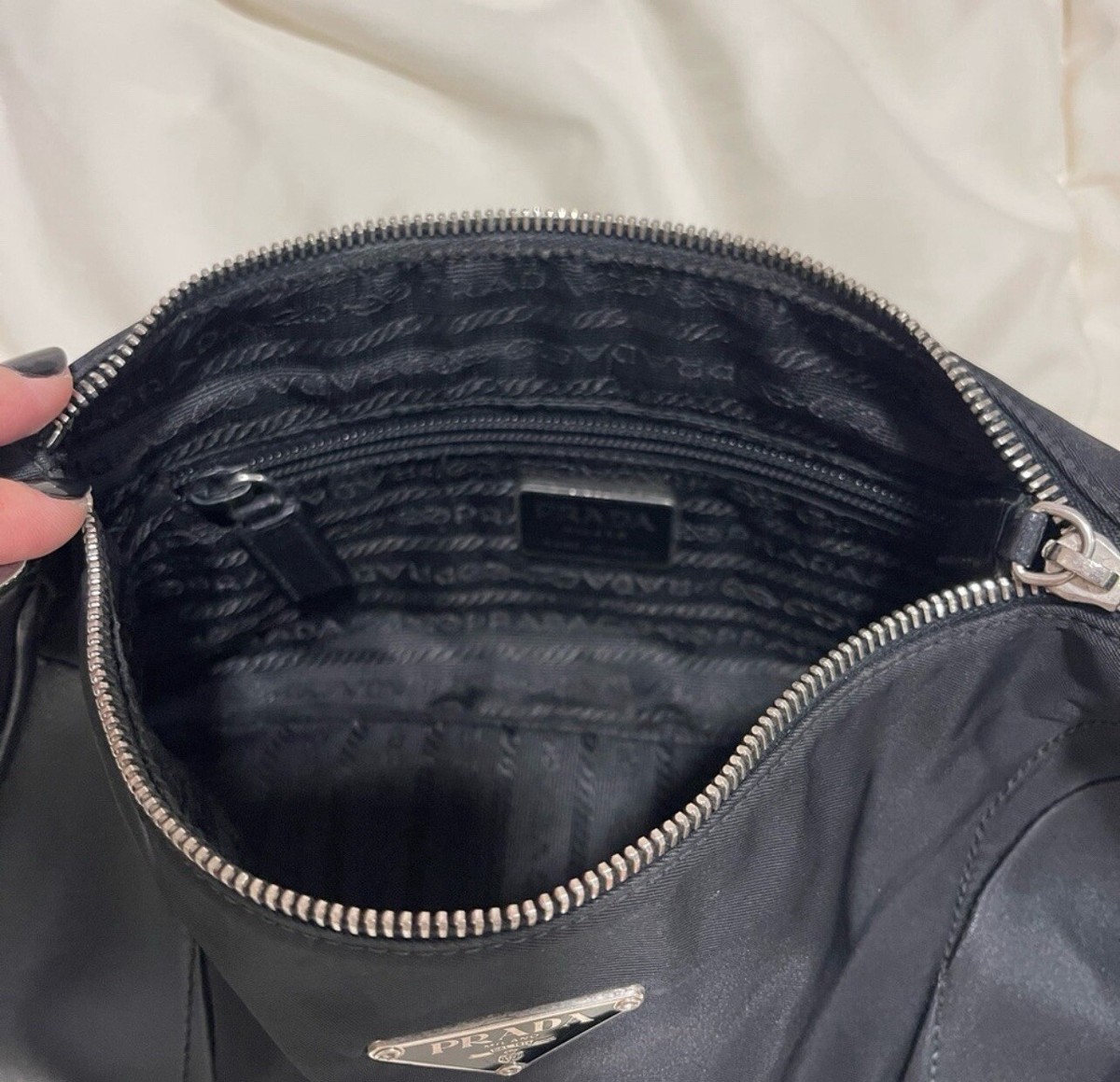 Prada Vintage Shoulder Bag Black Baguette | eBay Prada Vintage Shoulder Bag Black Baguette | eBay