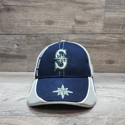 Seattle Mariners Cap Hat Adjustable StrapBack Curved Brim Relaxed Fit ...