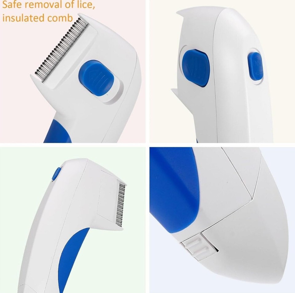 Electric Flea Zapper Lice Remover Hair Comb Brush for Pet Cat Dog ...