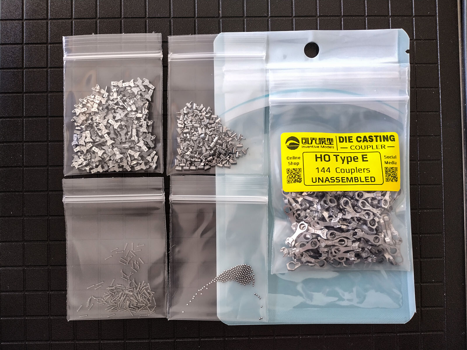 Die Casting HO Scale E Couplers - 144 Couplers Unassembled Bulk Pack | eBay