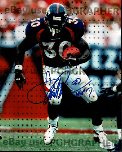 TERRELL DAVIS SIGNED AUTOGRAPHED 8x10 - Denver Broncos - Georgia - J.S ...