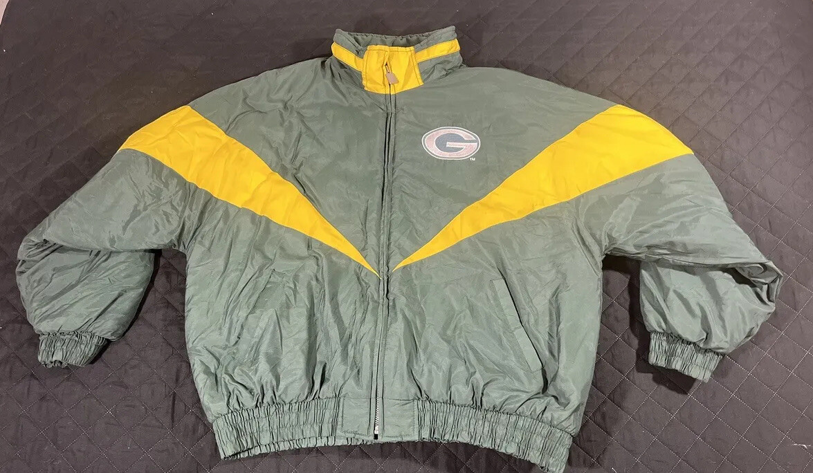 VTG Green Bay Packers NFL Chalk Line Jerzees Puffer Jacket VTG Green Bay Packers NFL Chalk Line Jerzees Puffer Jacket