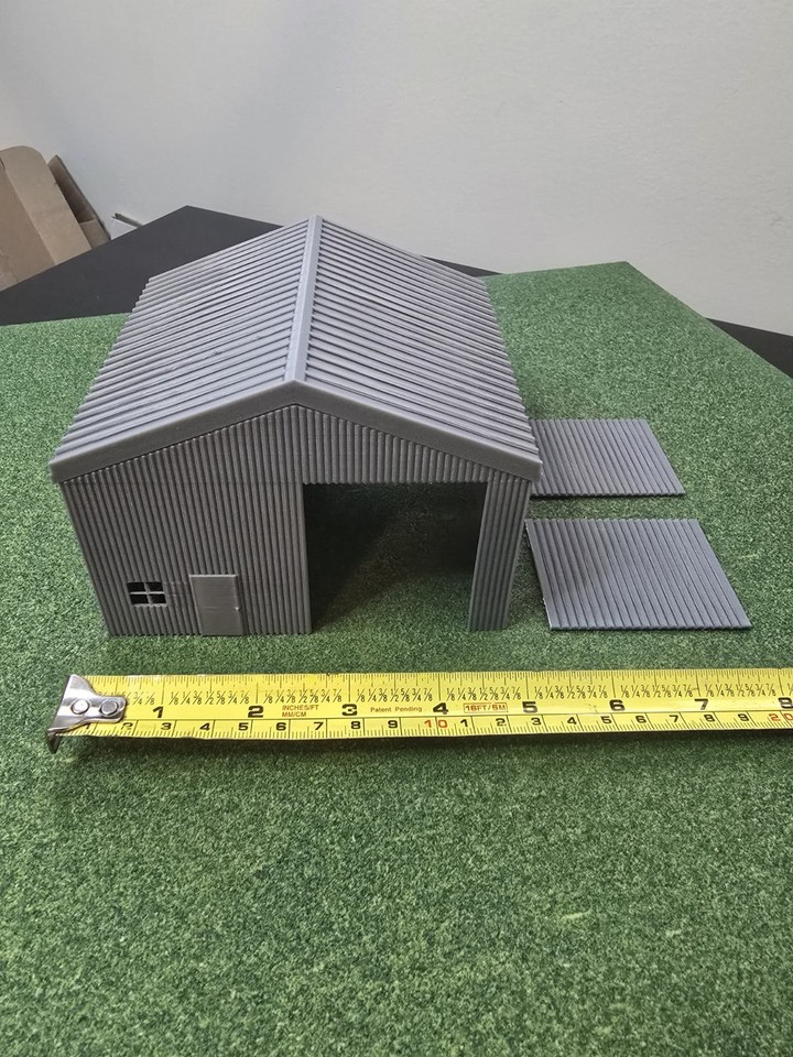 HO 1/87 Scale Metal Building Loco Shop Warehouse Scale House Fre ...