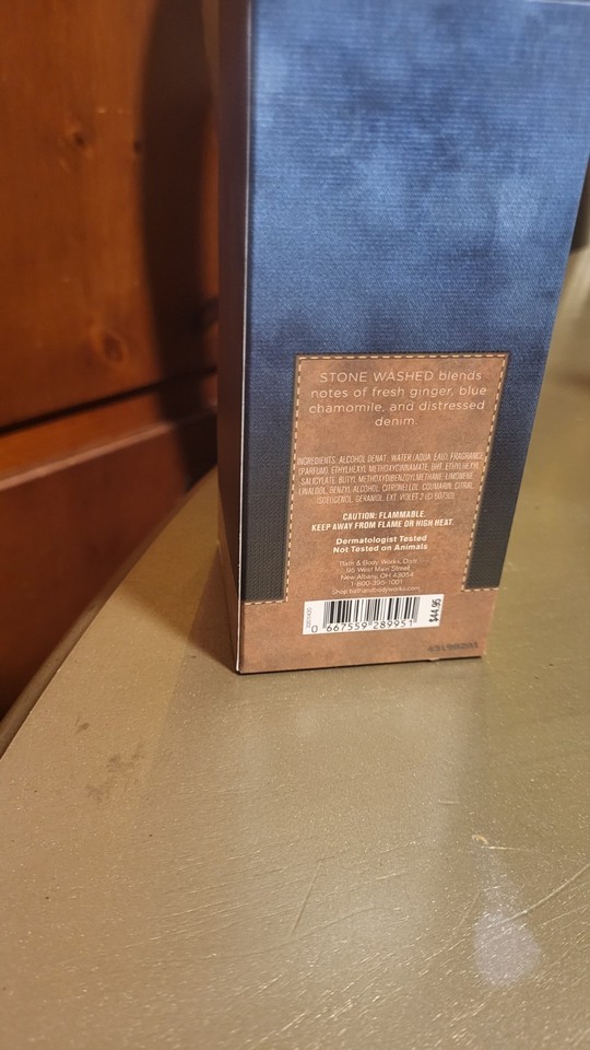 NEW BATH & BODY WORKS STONE WASHED MENS COLLECTION 3.4 FL OZ COLOGNE ...