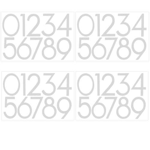 40Pcs Mailbox Numbers for Outside Reflective Mailbox Numbers 3 inch ...