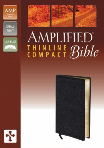 Amplified Thinline Bible Compact by Zondervan Staff (2014, Bonded ...