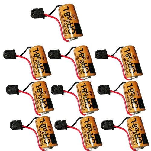 10PCS FUJI FDK CR2/3 8.L 3V battery 2000mAh for PLC Memory Backup Power ...