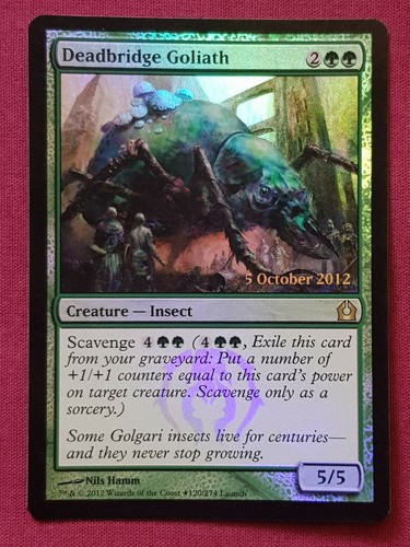 Magic The Gathering RETURN TO RAVNICA FOIL PROMO DEADBRIDGE GOLIATH ...