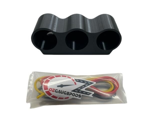 Universal Triple Gauge Pod Meter Mount 60mm Pod Black | eBay