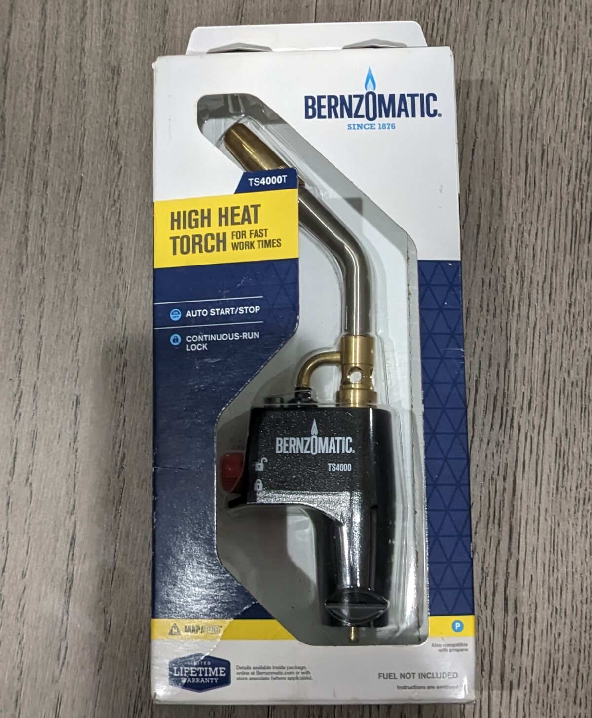 Bernz-o-matic TS4000T Triger-Start High Heat Torch Head Map/Propane ...
