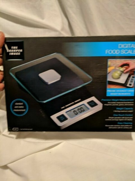 Sharper Image Precision Digital Food Scale 11 LB One Touch Control for ...