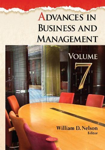 William D Nelson Advances in Business & Management (Relié ...